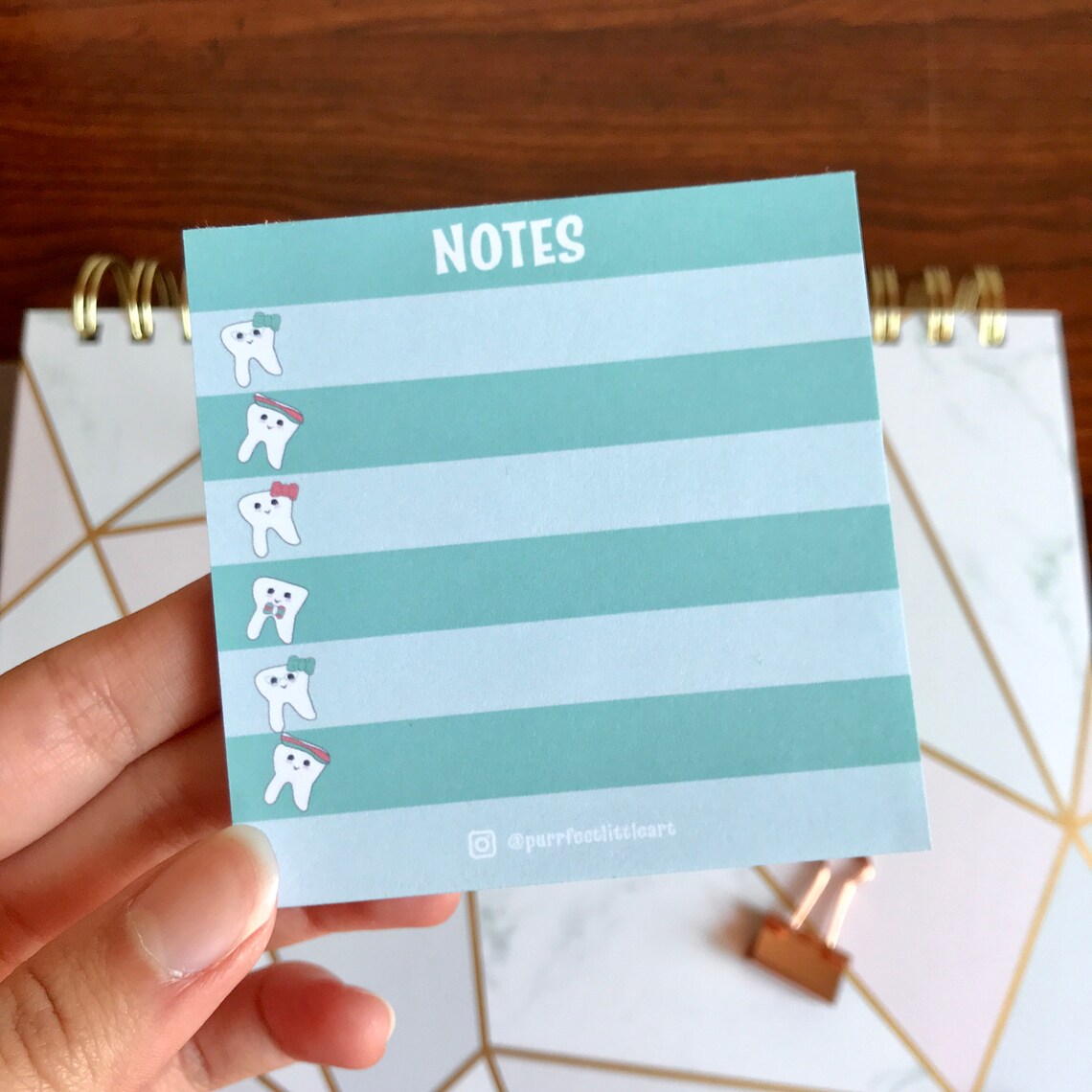 Personalized Dental Notepad NOT Sticky Notes Teeth | Etsy