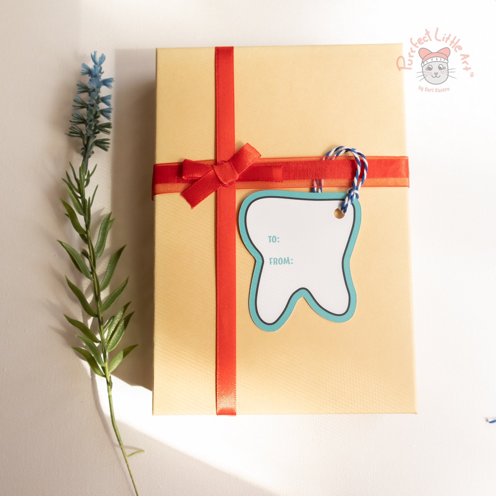 Tooth-shaped Gift Tags | Bundle-pack | Dental Hygienist Gift | Gift Tag ...
