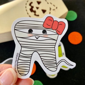 Tooth Halloween Sticker Pack | Dental Hygienist Halloween Stickers ...