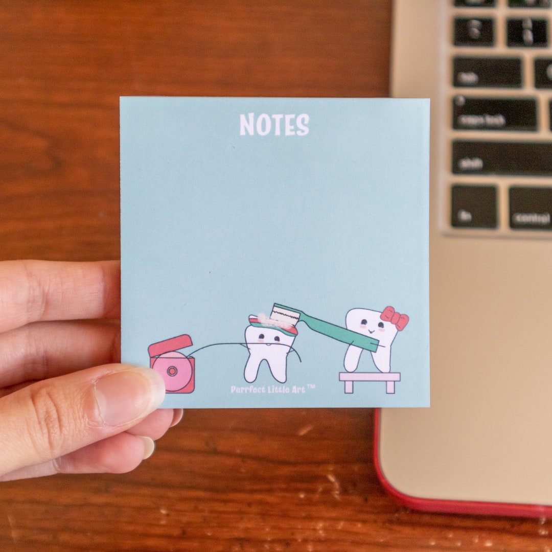 Personalized Dental Notepad | Cute Tooth Stationery Gift - Etsy