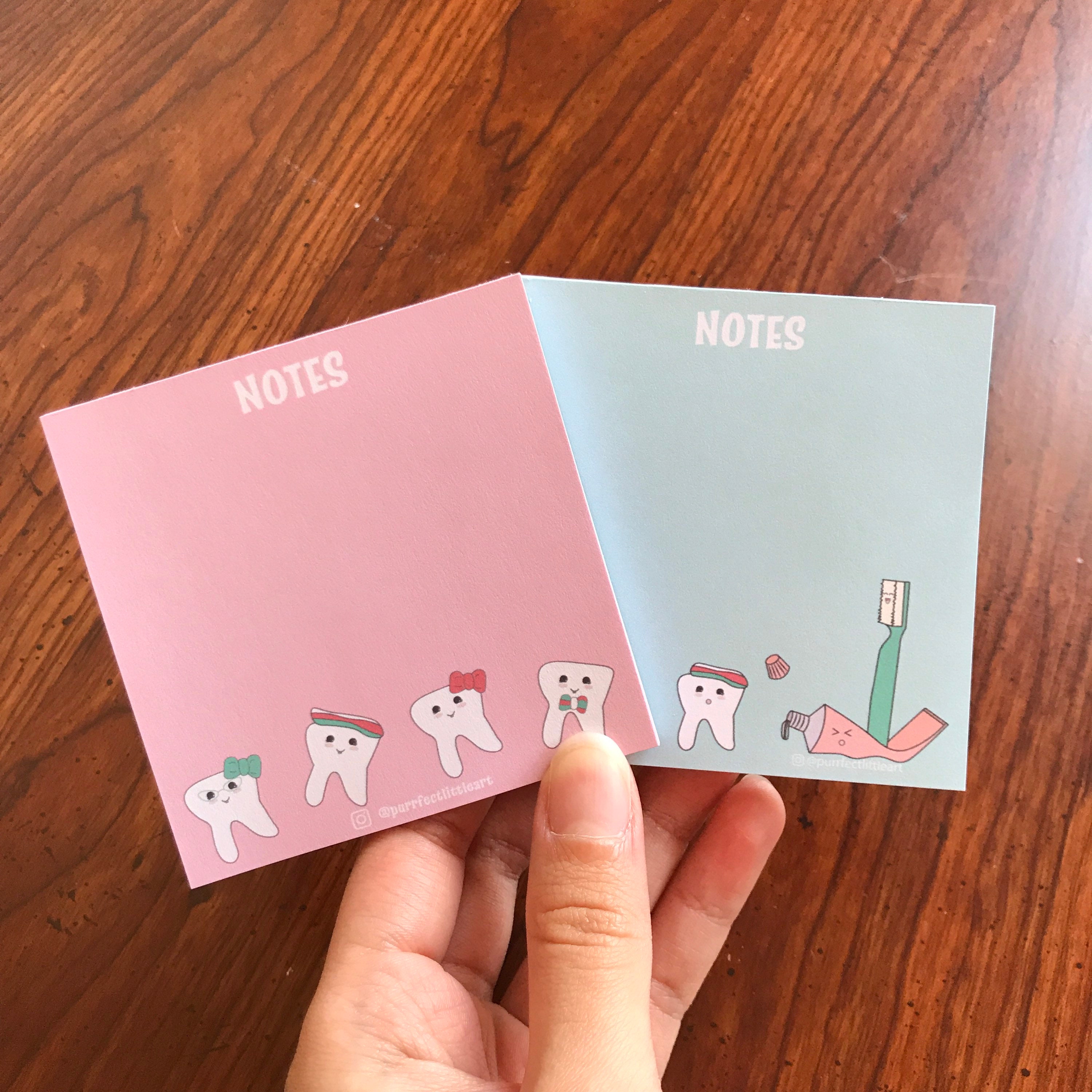 Dental Notepads 2-pack Tear off Notepad Dental Hygienist | Etsy