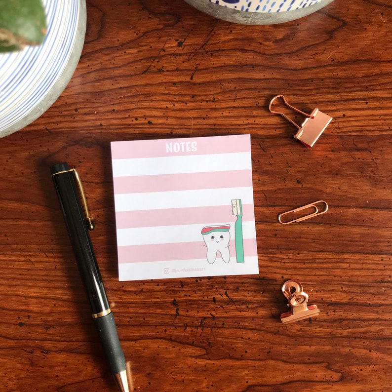 Dental Notepads 2-pack NOT Sticky Notes Teeth Stationery | Etsy
