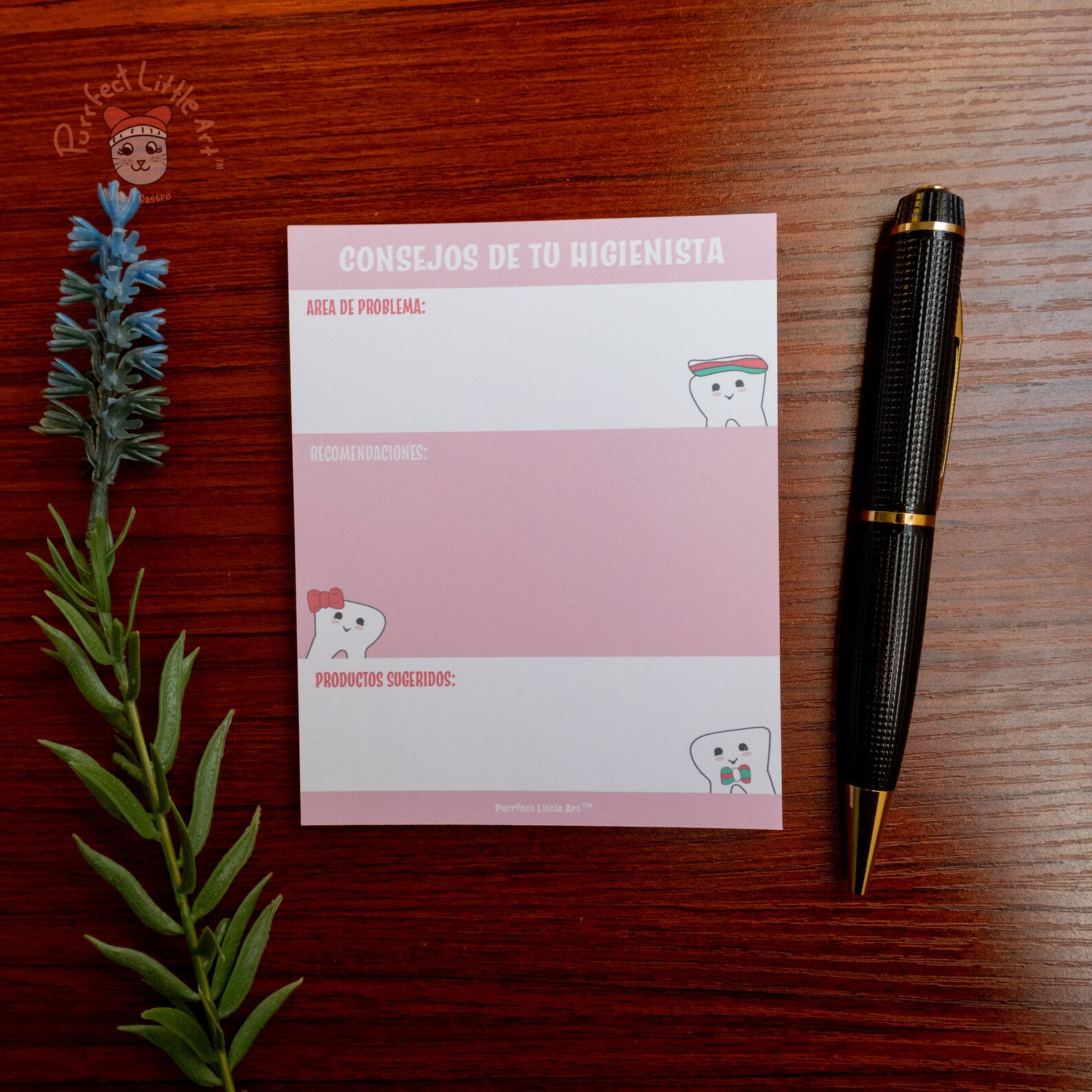 Bloc De Notas Para Higienista Dental | Spanish | NOT Sticky Notes | RDH ...