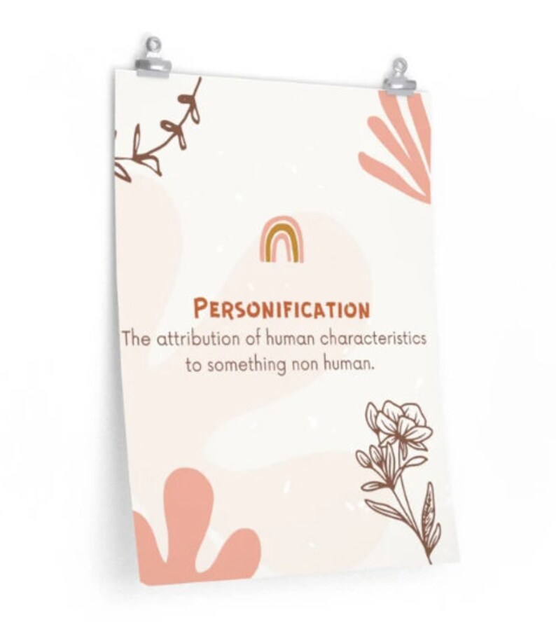 Figurative Language Digital Poster Set, English Classroom, Metaphor ...