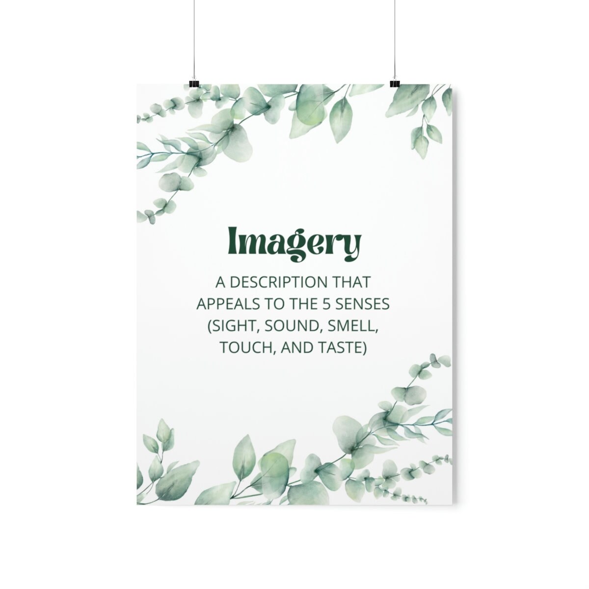 Figurative Language Digital Poster Set, Digital Download Posters ...