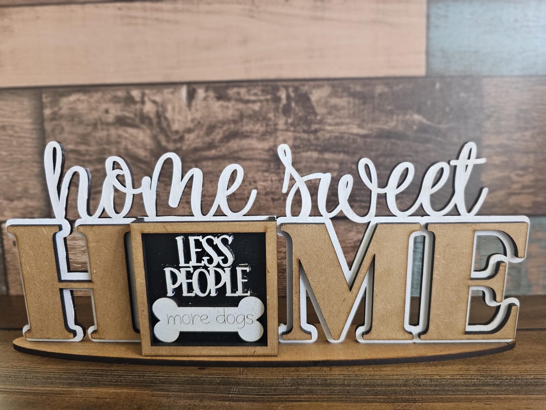 Home Sweet Home Sign Board for Interchangeable Mini Signs, Changeable ...
