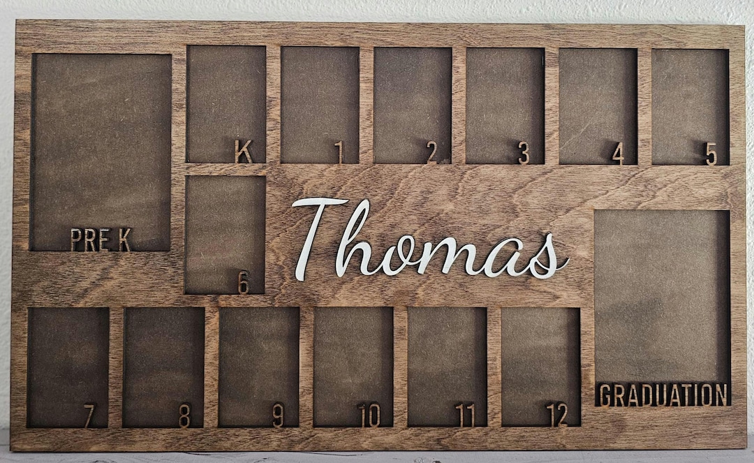 School Picture Collage Frame, Custom Photo Frame for Families ...