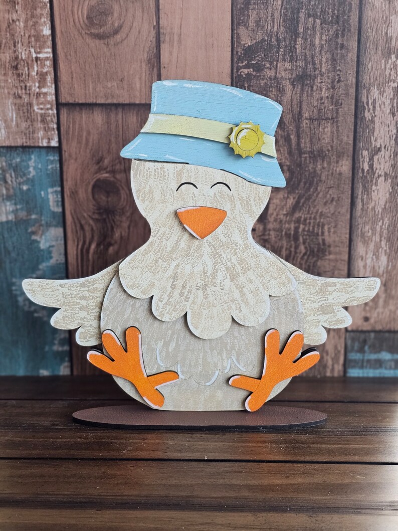 CHICKEN ONLY Cute Chicken Shelf Sitter With Interchangeable Hats, Bows ...