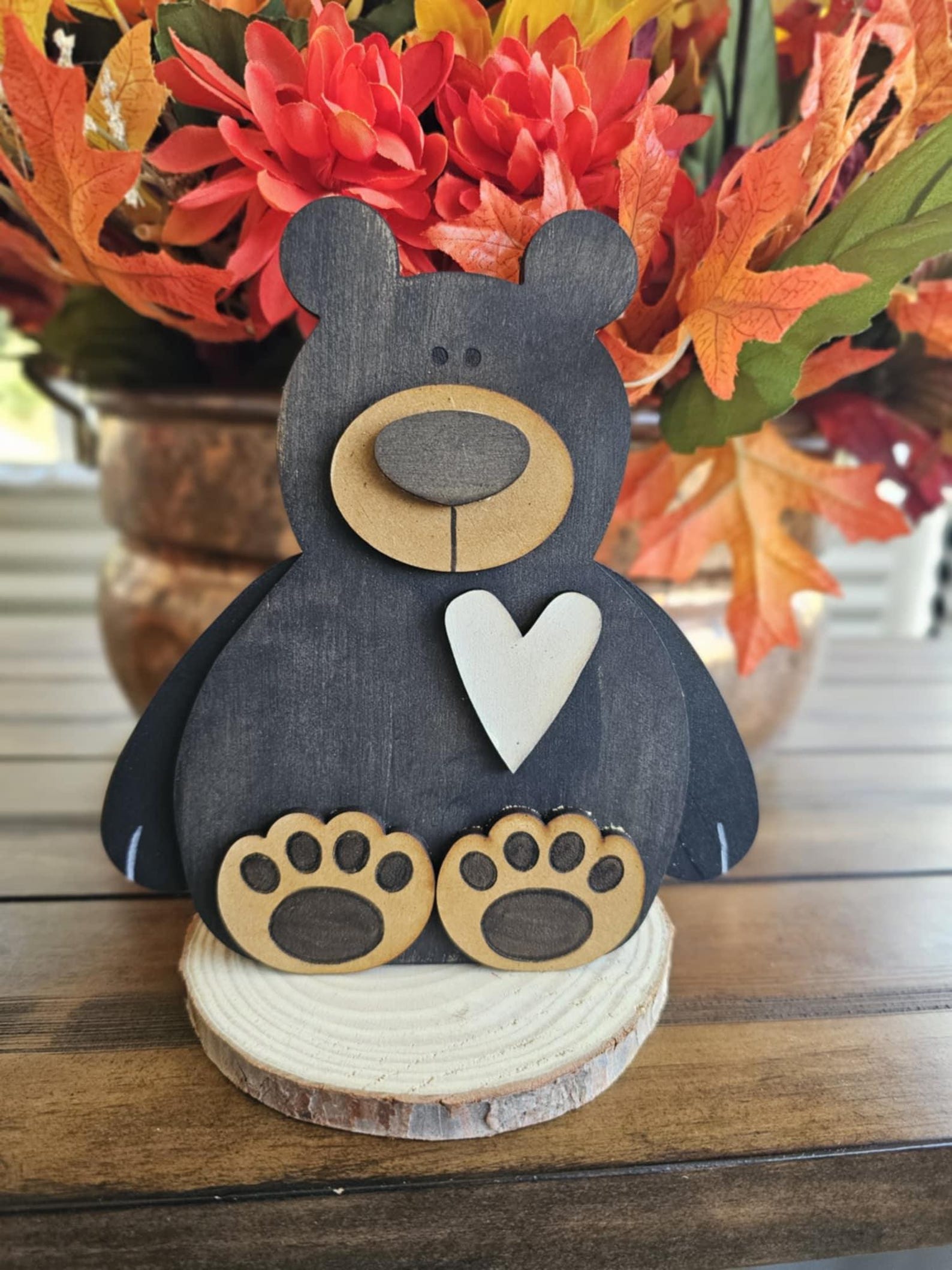 Adorable Bear Table Shelf Decor - Handmade Seasonal Home Decor to ...
