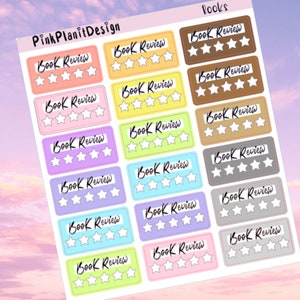 PRINTABLE Planner Stickers BOOKS Book Haul, Started Book, Finished Book ...