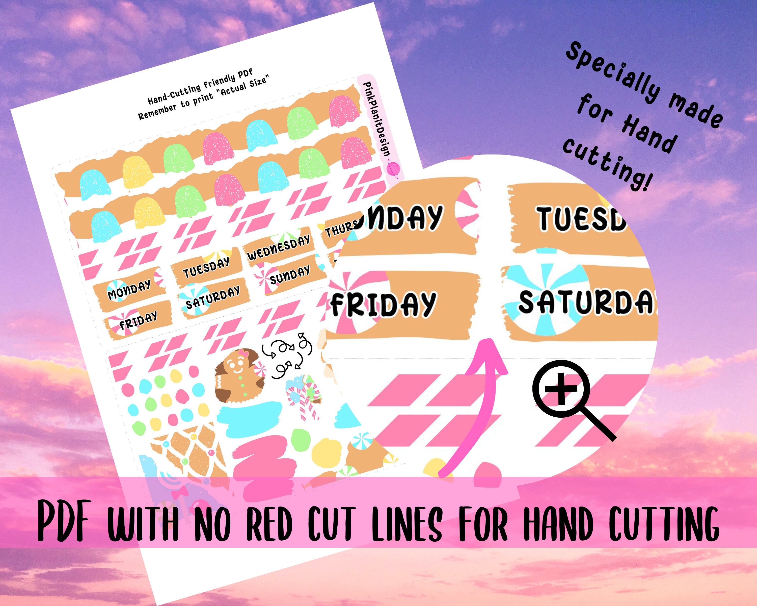 PRINTABLE Journaling Sticker Kit JOURNAL Gingerbread - Etsy