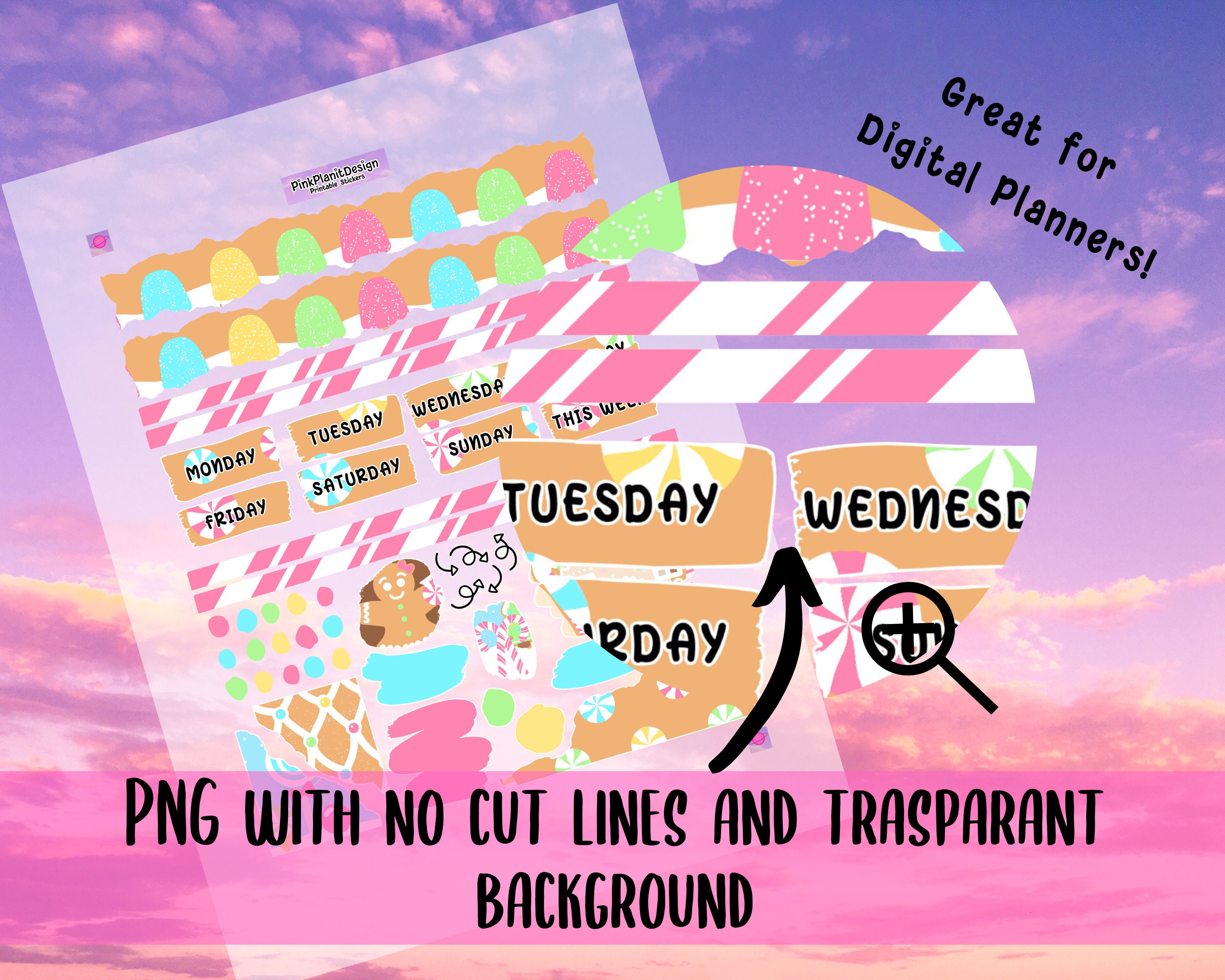 PRINTABLE Journaling Sticker Kit JOURNAL Gingerbread - Etsy