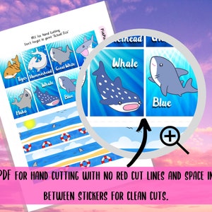 PRINTABLE Weekly Planner Kit Shark Week Vertical Layout Sharks, Sea ...