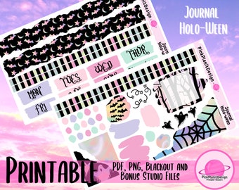 Printable Journal Stickers Kit - Etsy