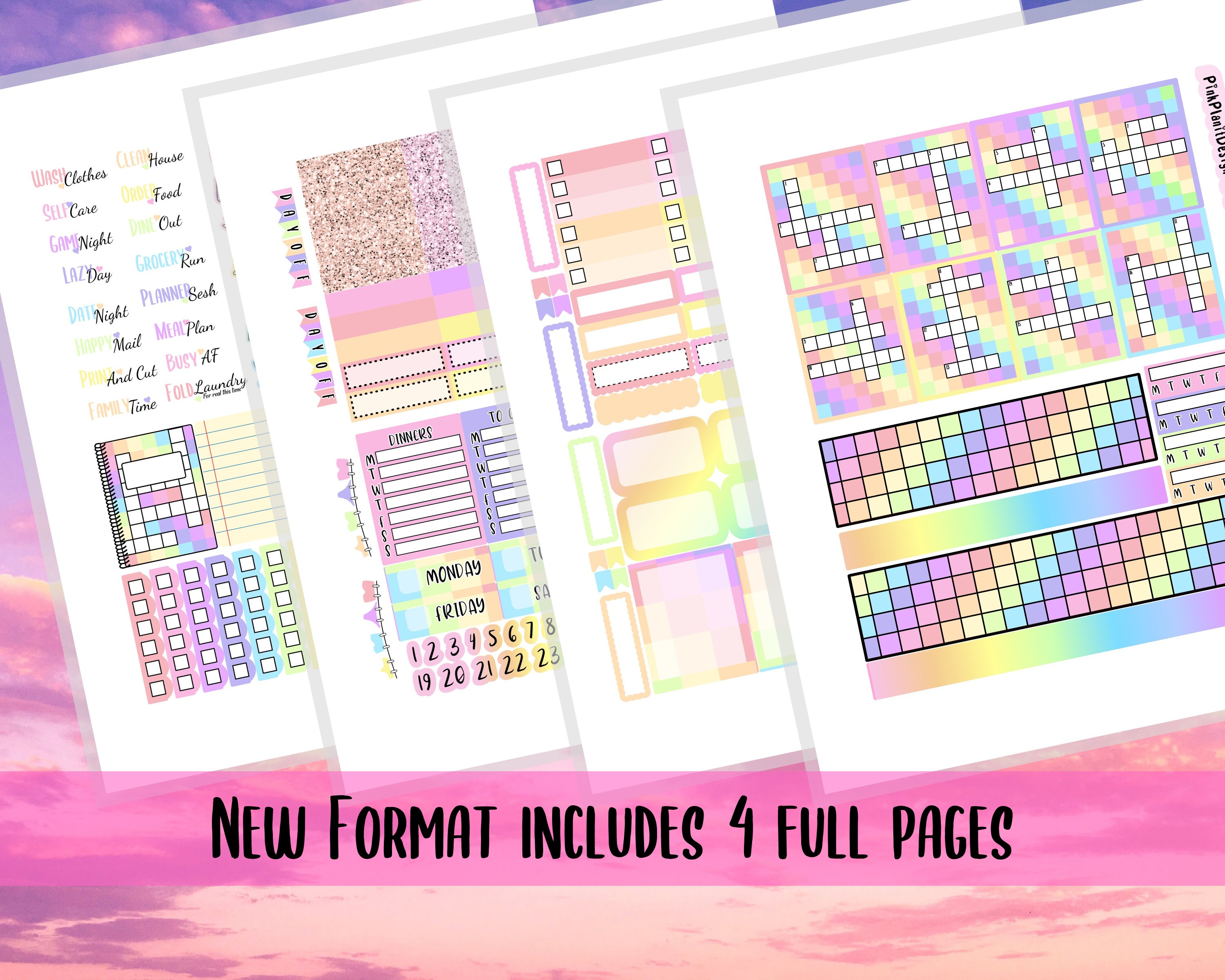 Materials Paper, Party & Kids Papercraft Vertical Layout Crossword ...