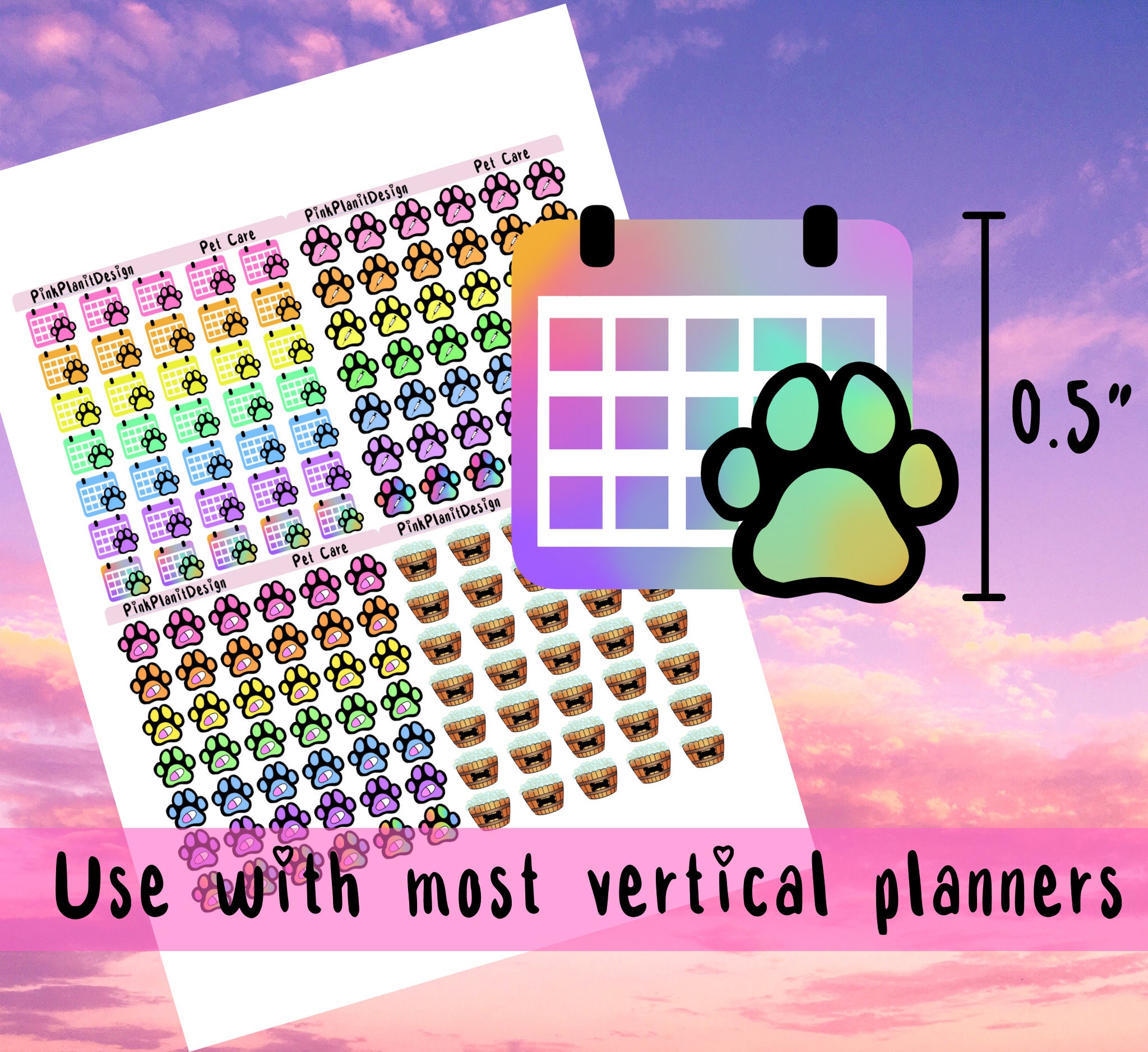 PRINTABLE Pet Care Stickers Vet Appointment Pet Medication - Etsy