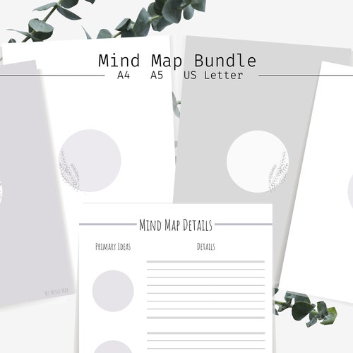 Printable Mind Map Planner Visual Planner Mind Map Template | Etsy
