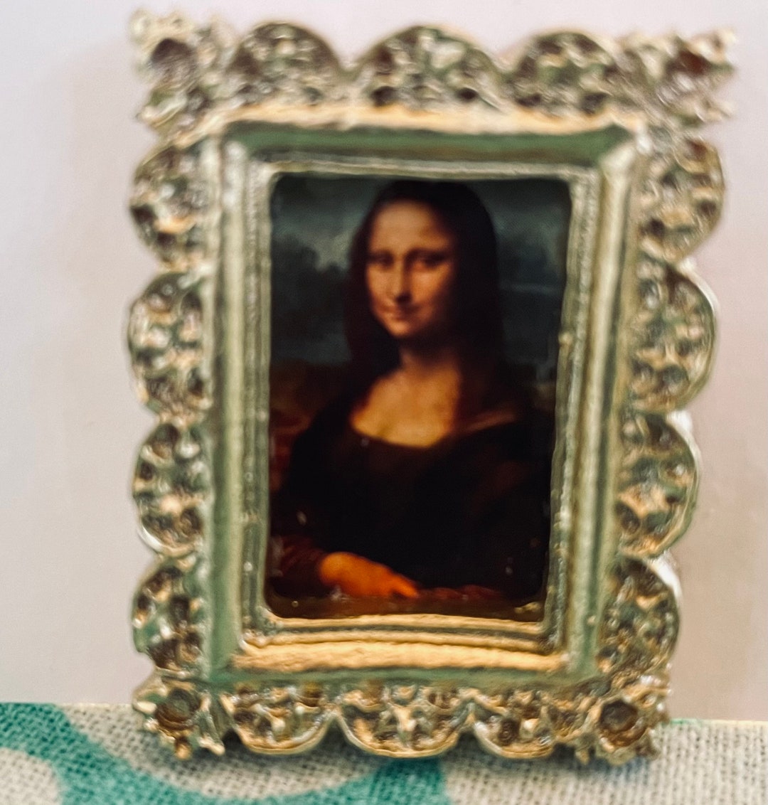 Miniature Mona Lisa - Etsy