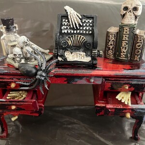 Miniature Creepy Haunted Desk - Etsy