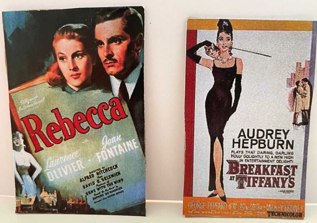 Set of 2 Vintage Miniature Posters - Etsy