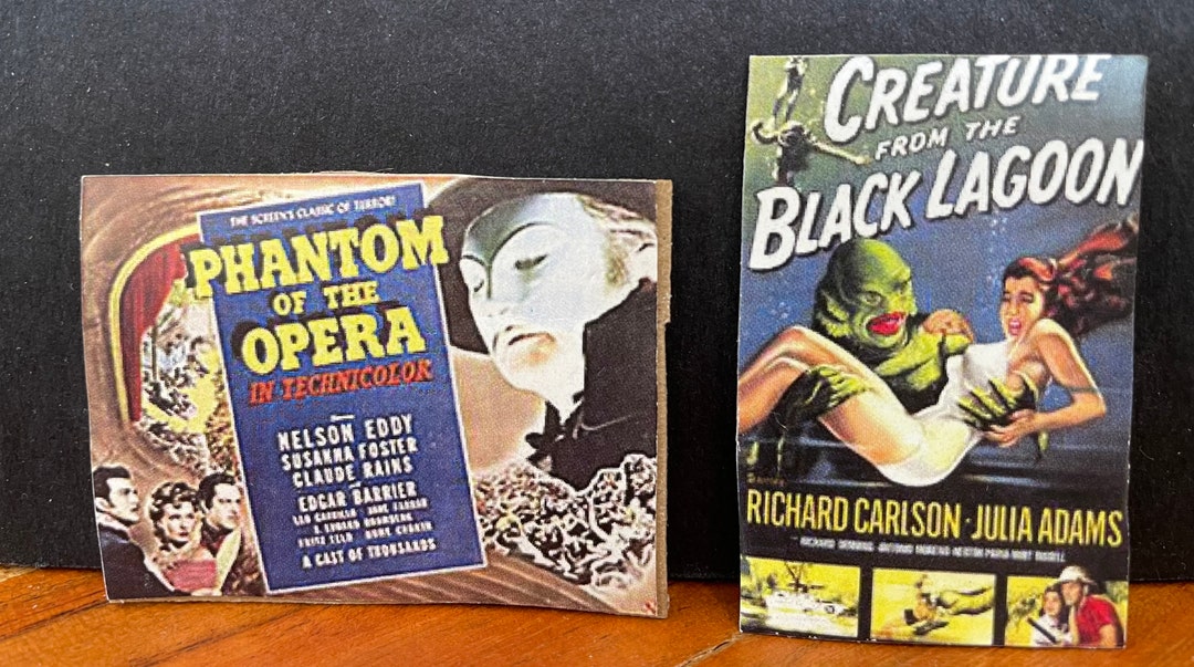 2 Miniature Vintage Famous Movie Posters - Etsy