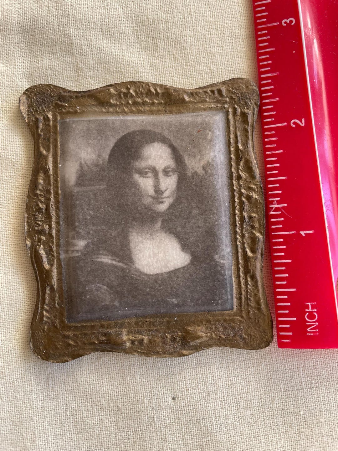 Antique/vintage Miniature Mona Lisa - Etsy