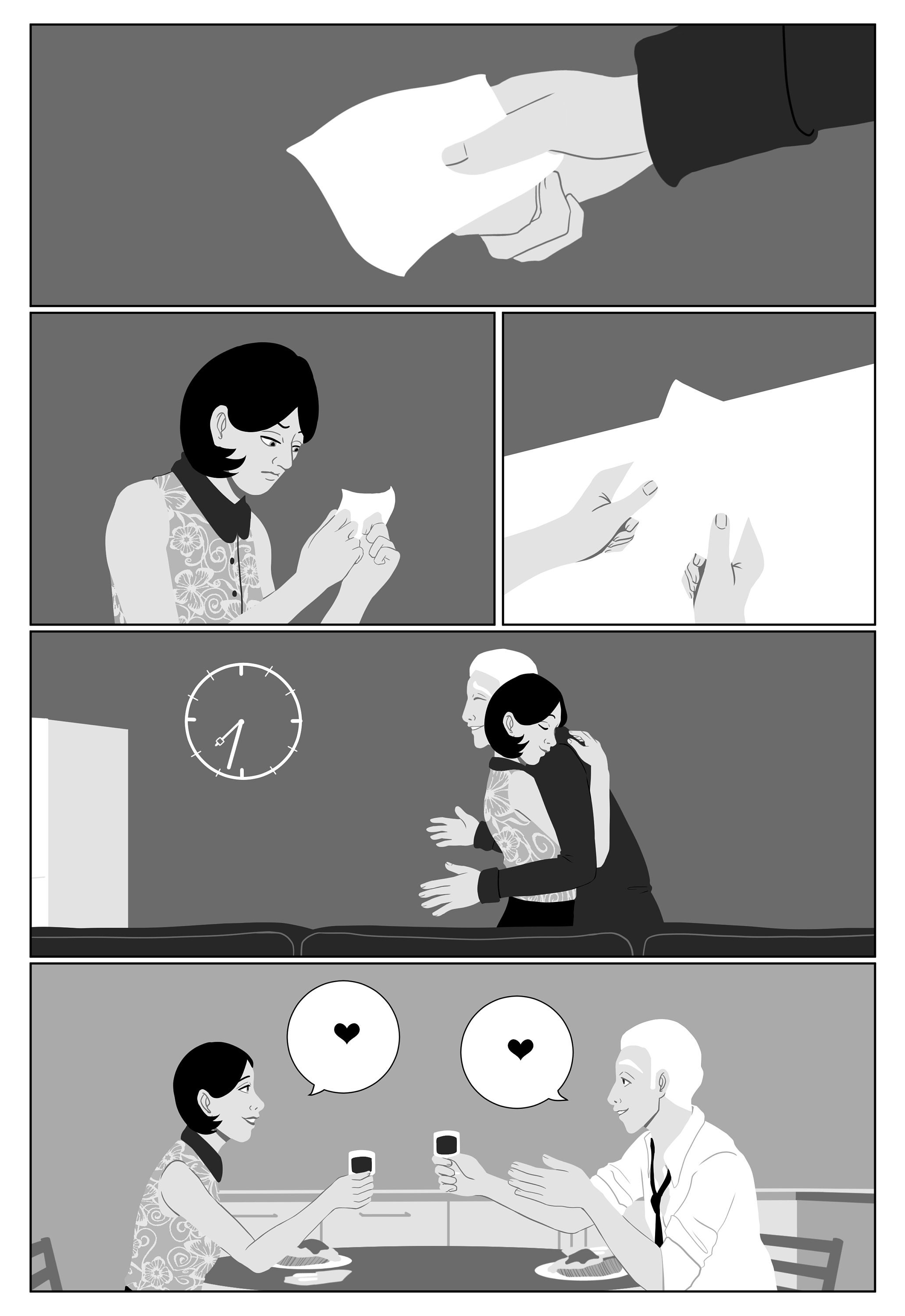 A Wordless Short COMIC: White Lie DIGITAL DOWNLOAD - Etsy