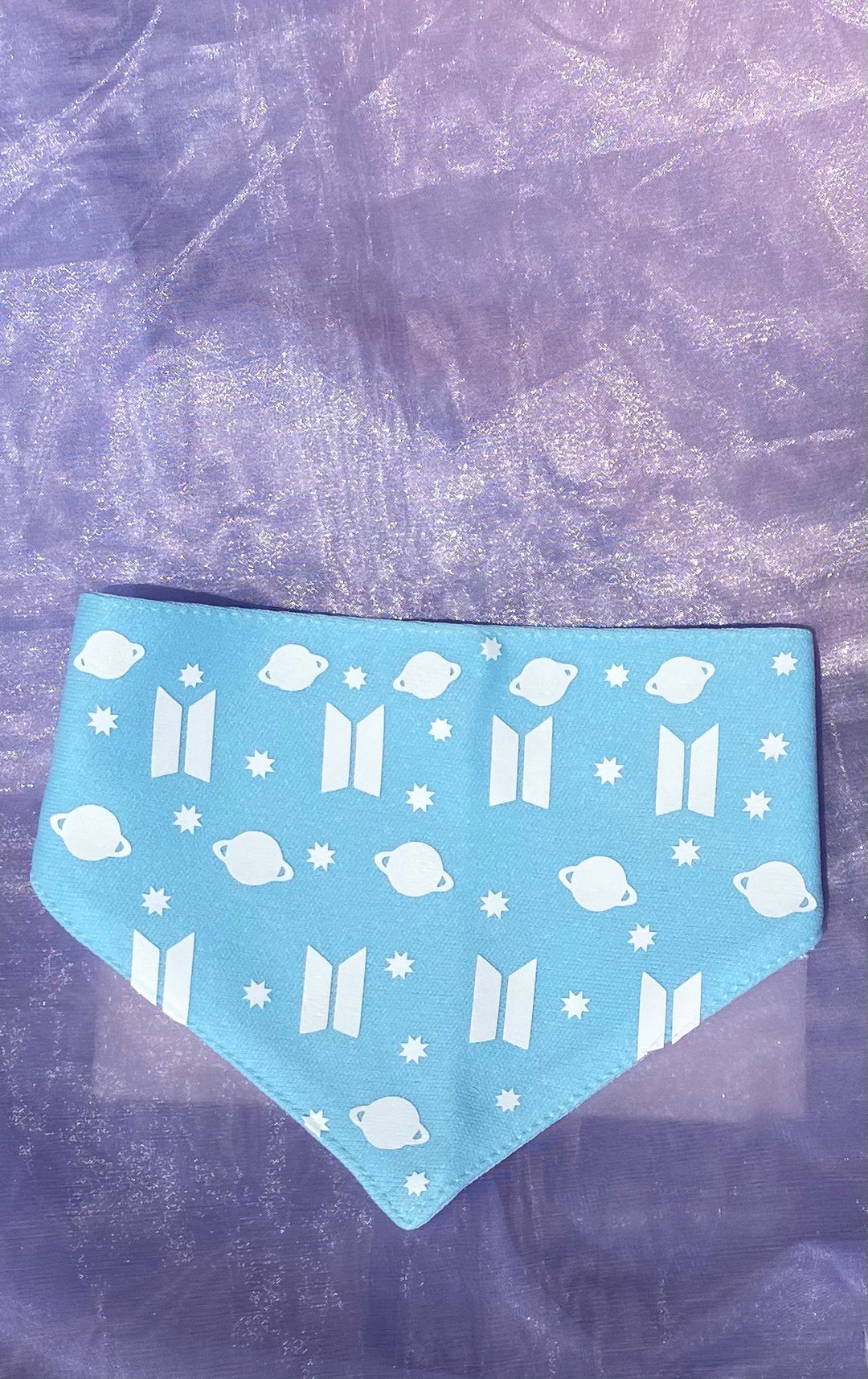 BTS Pet Bandana With Saturn Planet and Stars, Bangtan Pet Bandana ...