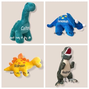 Personalized Plush Dinosaur, Plush Dinosaur, Custom Dinosaur, Dinosaurs ...