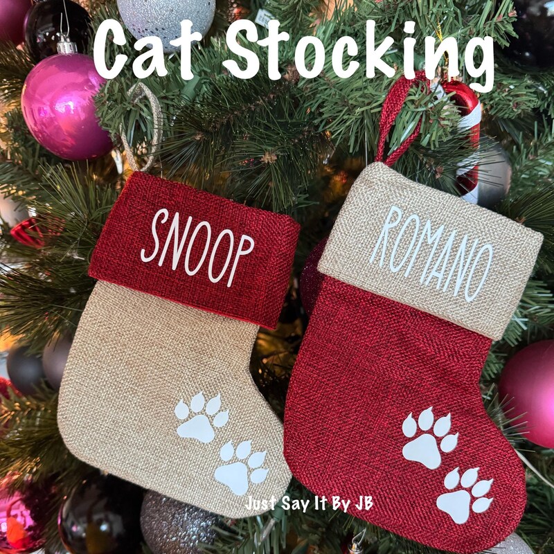 Cat Stocking - Etsy
