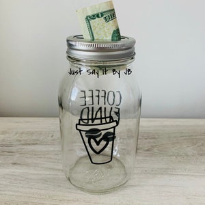 Coffee Fund Coffee Fund Savings Jar Coffee Fund Mason Jar - Etsy