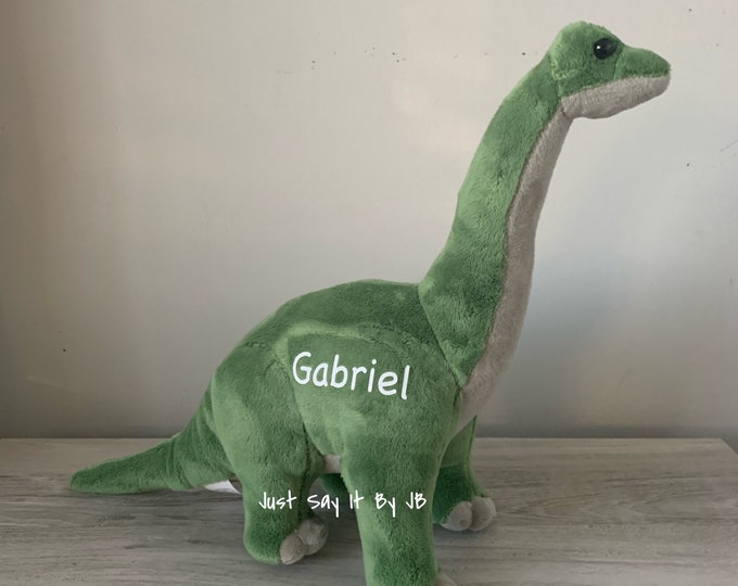 Personalized Plush Dinosaur, Plush Brachiosaurus Dinosaur, Dinosaurs ...