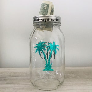 Vacation Fund Jar, Vacation Fund Piggy Bank, Vacation Savings Jar ...