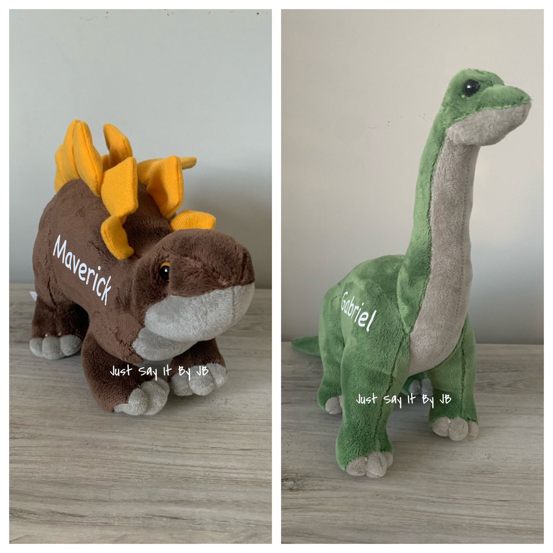 Personalized Plush Dinosaur, Plush Stegosaurus Dinosaur, Plush ...