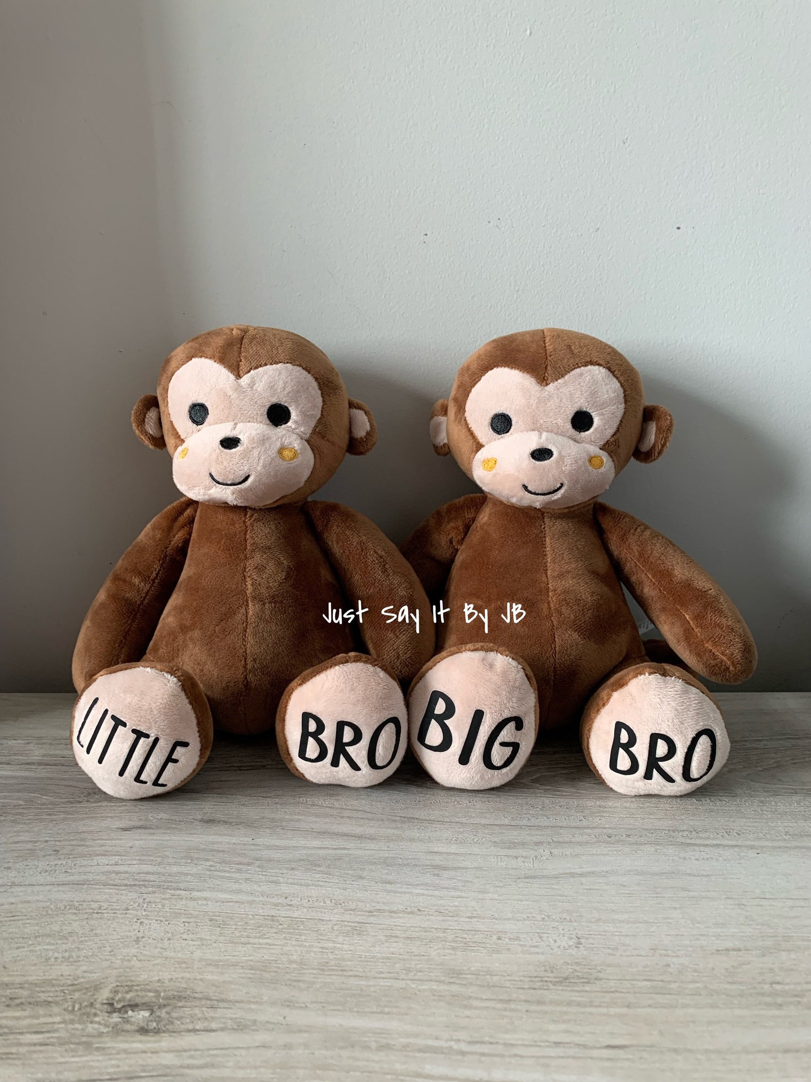 Big Bro and Little Bro Plush Monkey, Little Brother Plush Monkey, Big ...
