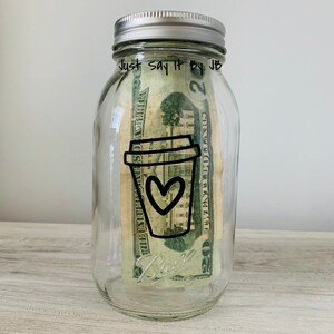 Coffee Fund Coffee Fund Savings Jar Coffee Fund Mason Jar - Etsy
