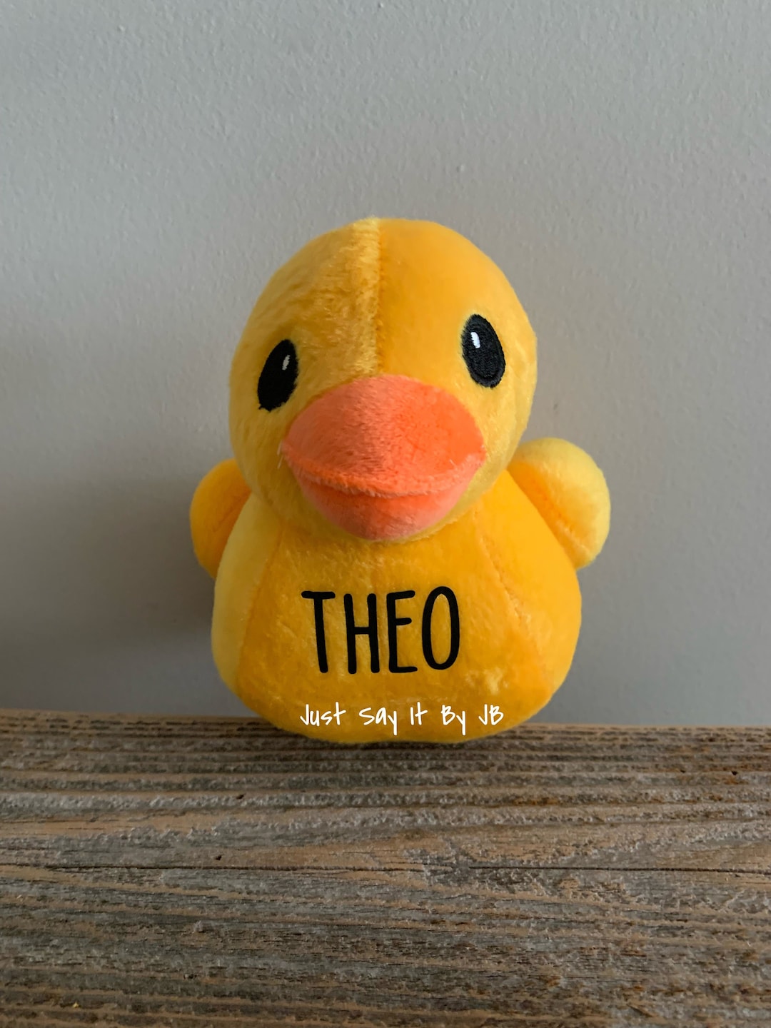 5 Inch MINI Personalized Plush Duck, Custom Mini Yellow Duck ...