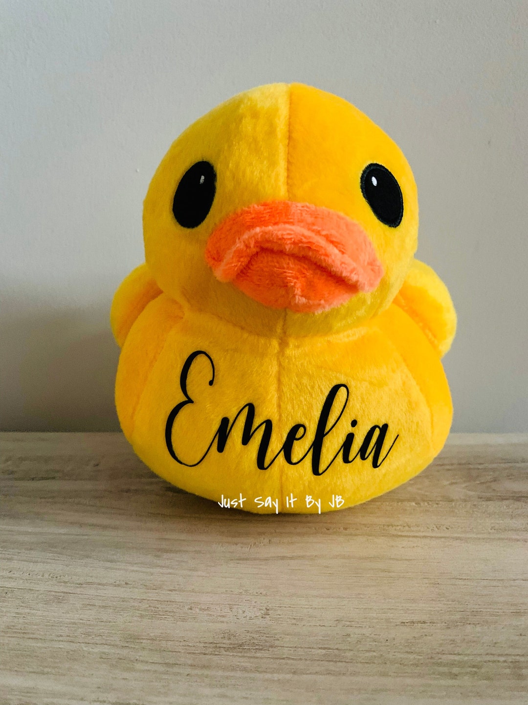 Personalized Plush Duck, Custom Yellow Duck, Personalized Duck Stuffed ...
