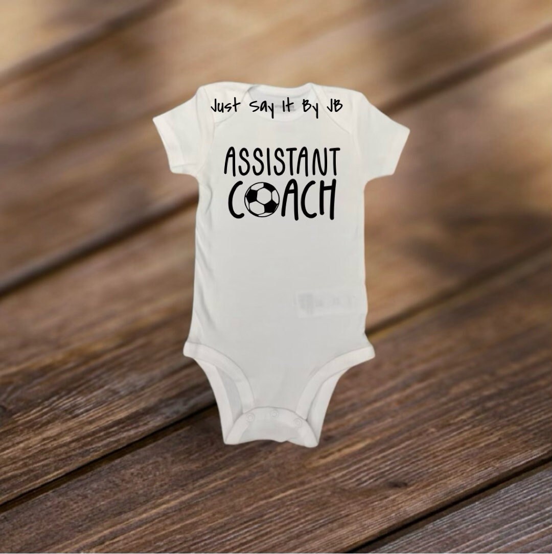 Soccer Assistant Coach Baby Bodysuit, Assistant Coach Soccer Baby ...