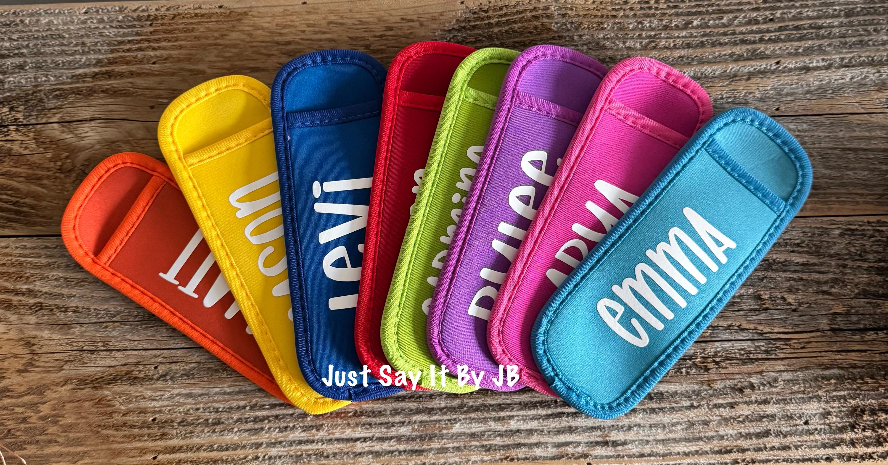 Personalized Popsicle Holder, Birthday Party Favor, Custom Popsicle ...