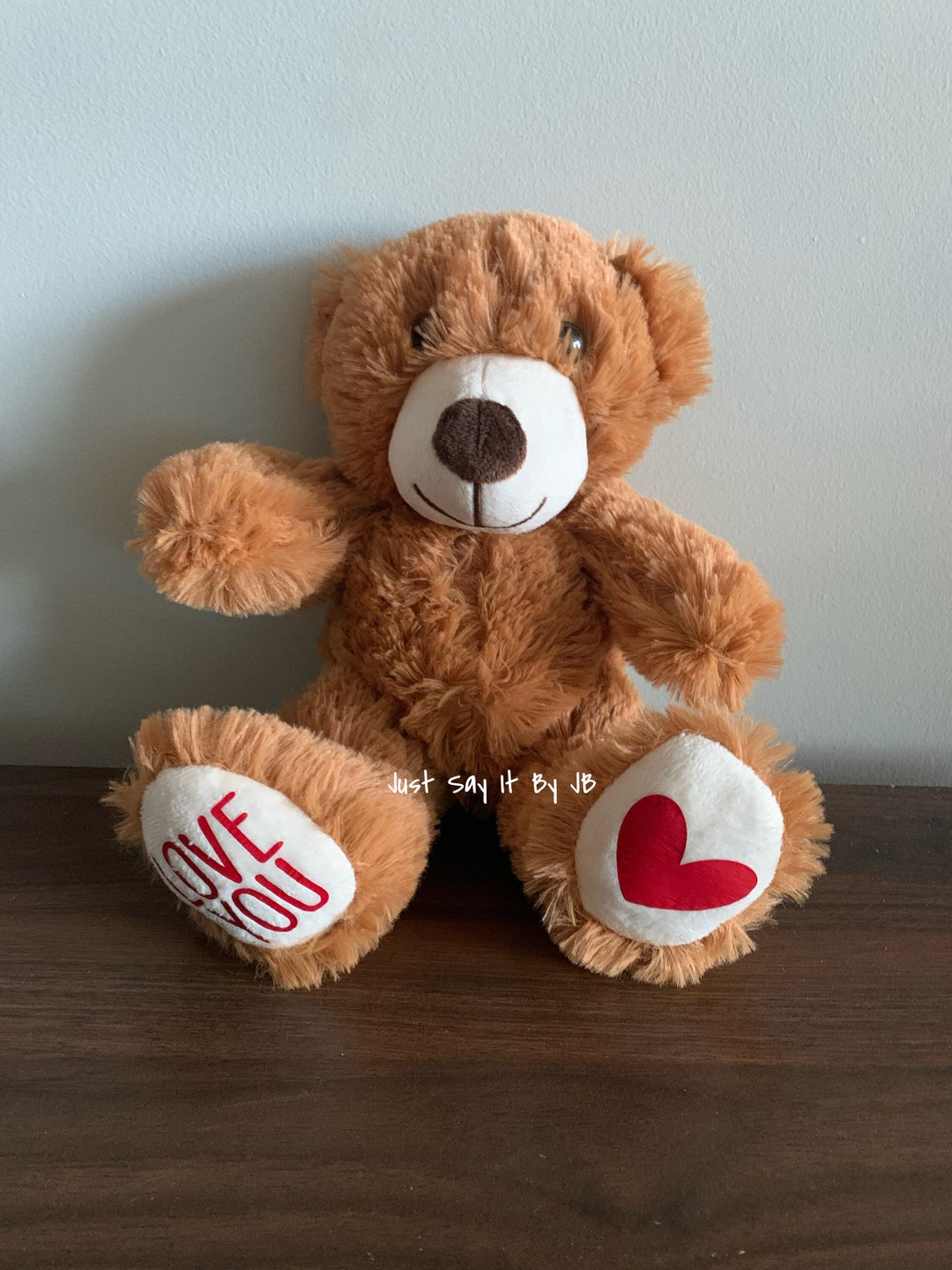 Valentine Teddy Bear, Plush Love You Teddy Bears, Love You Bear, Love ...