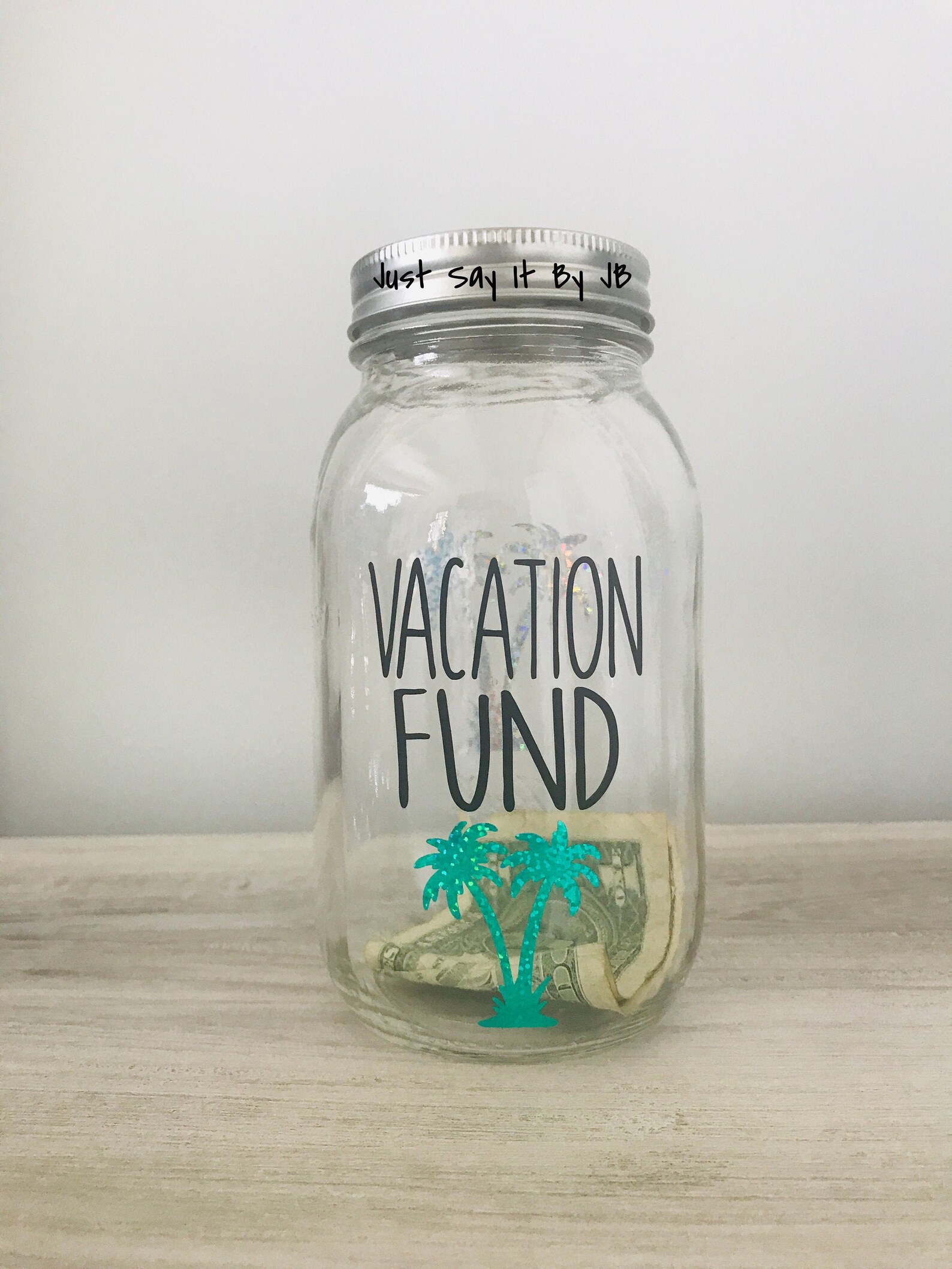 Vacation Fund Jar Vacation Fund Piggy Bank Vacation Savings | Etsy