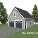 2-car Garage Plans: 26 X 32, 10' Wall, Storage Studio Above (digital ...