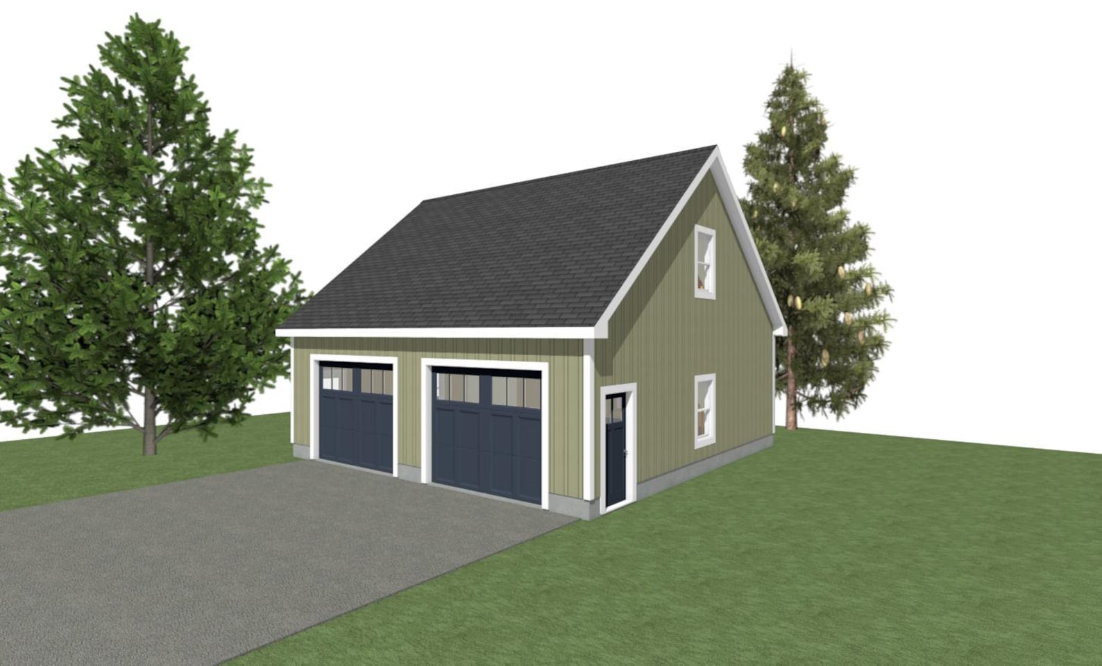 GARAGE PLANS : 30 X 30 2 Car Garage Plans 10' Wall - Etsy