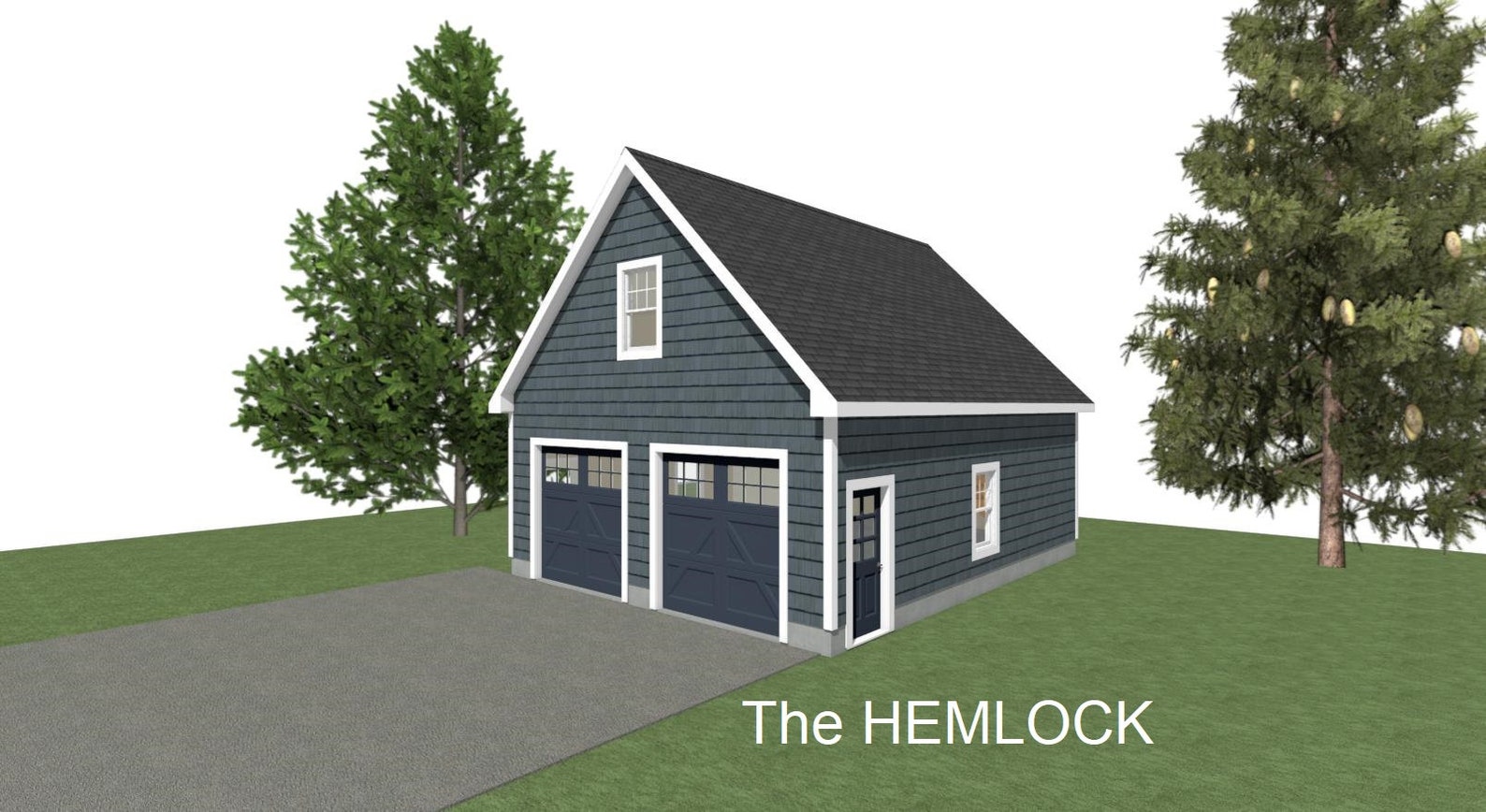 GARAGE PLANS : 24 X 30 - 2 Car Garage Plans - 10' Wall - 12/12 Pitch ...