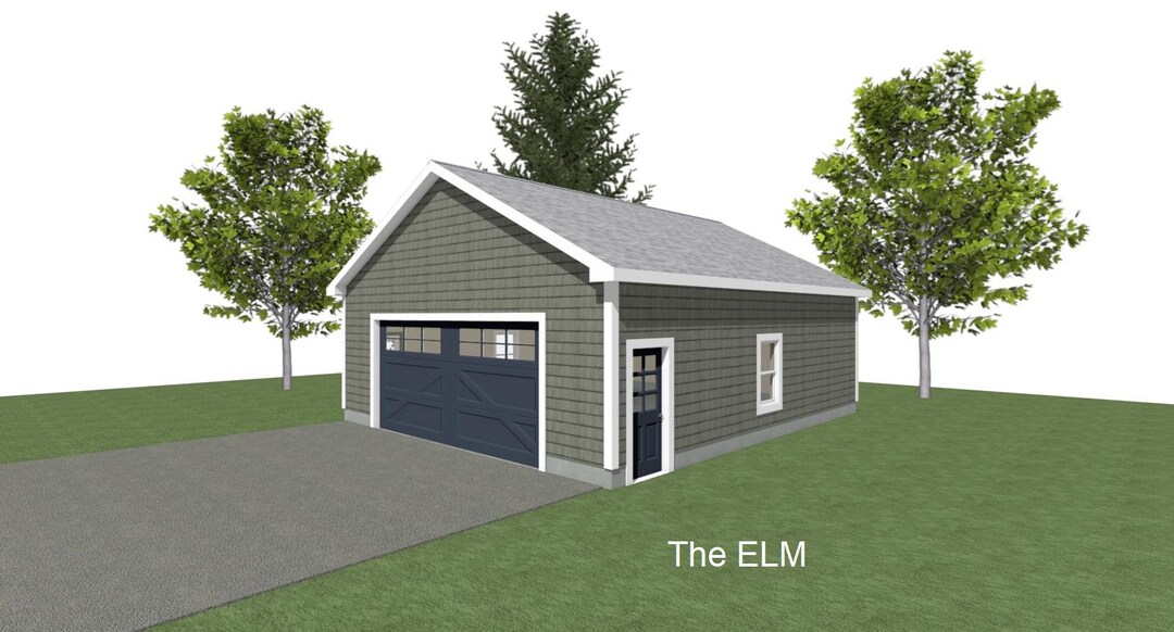 2-car Garage Plan: 28 X 32, 10' Wall (digital Download) - Etsy