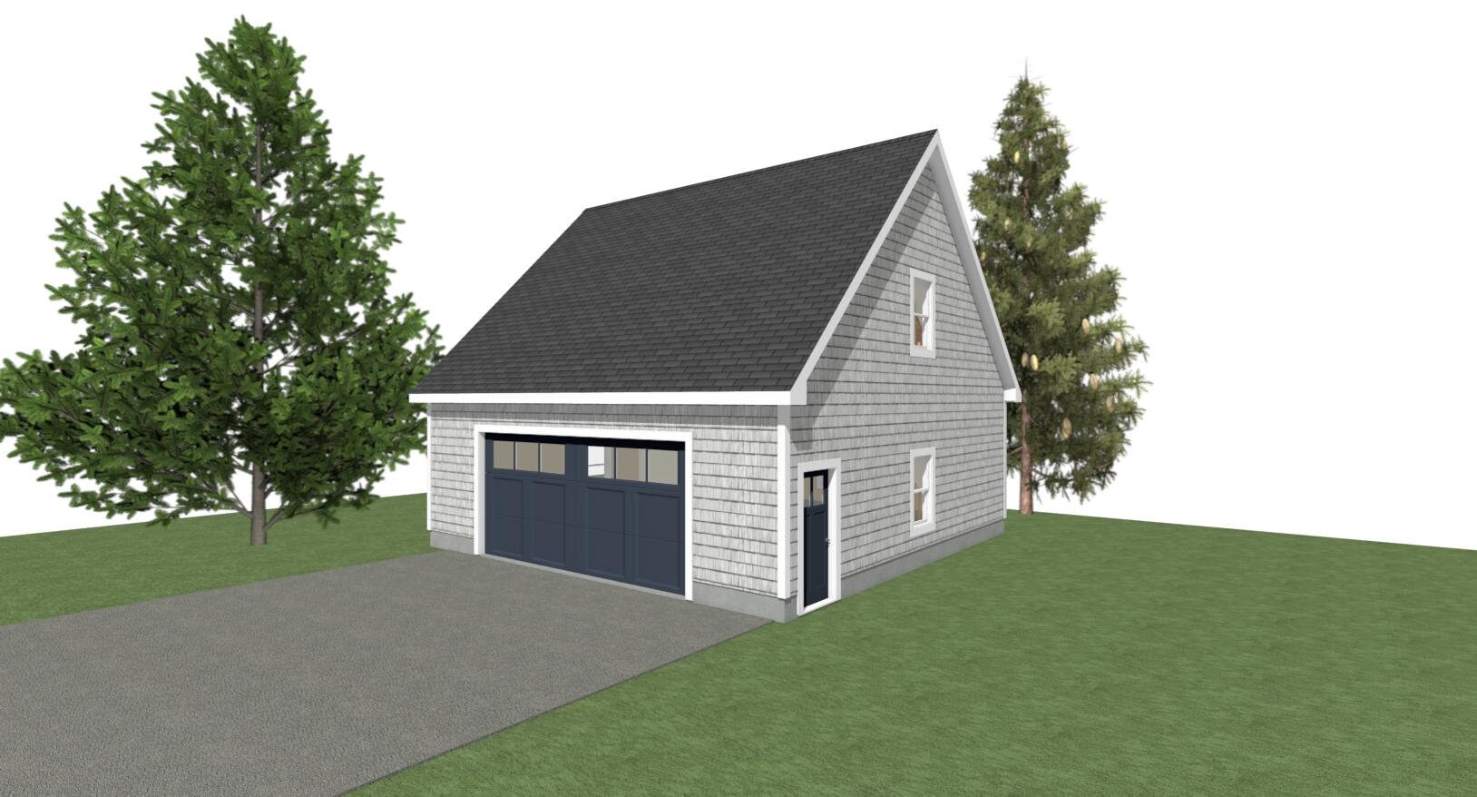 GARAGE PLANS : 30 X 30 - 1 Bay / 2 Car Garage Plans - 10' Wall - 10/12 ...