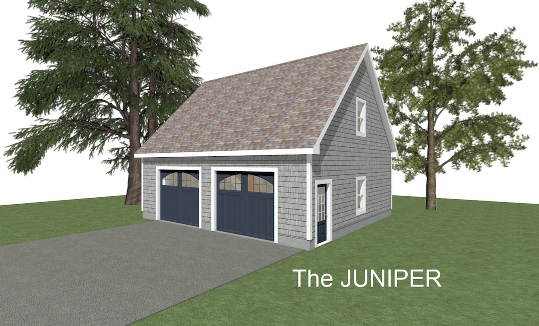 GARAGE PLANS : 32 X 28 - 2 Car Garage Plans - 10' Wall - 10/12 and 12/ ...
