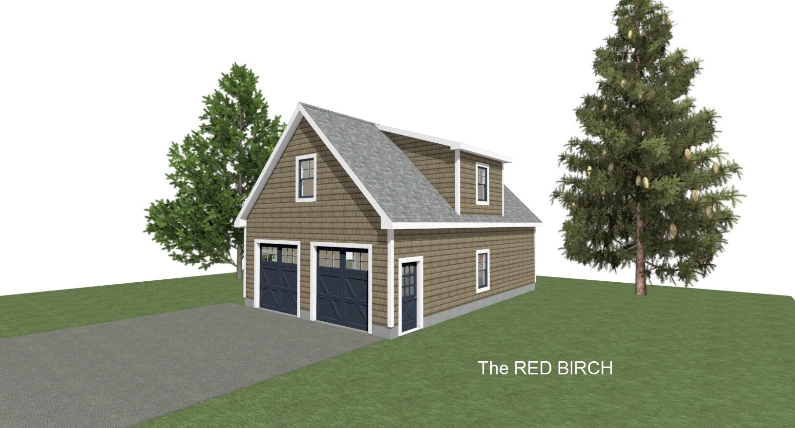 2-car Garage Plans: 24 X 36, 12/12 Pitch, Studio Above (digital ...