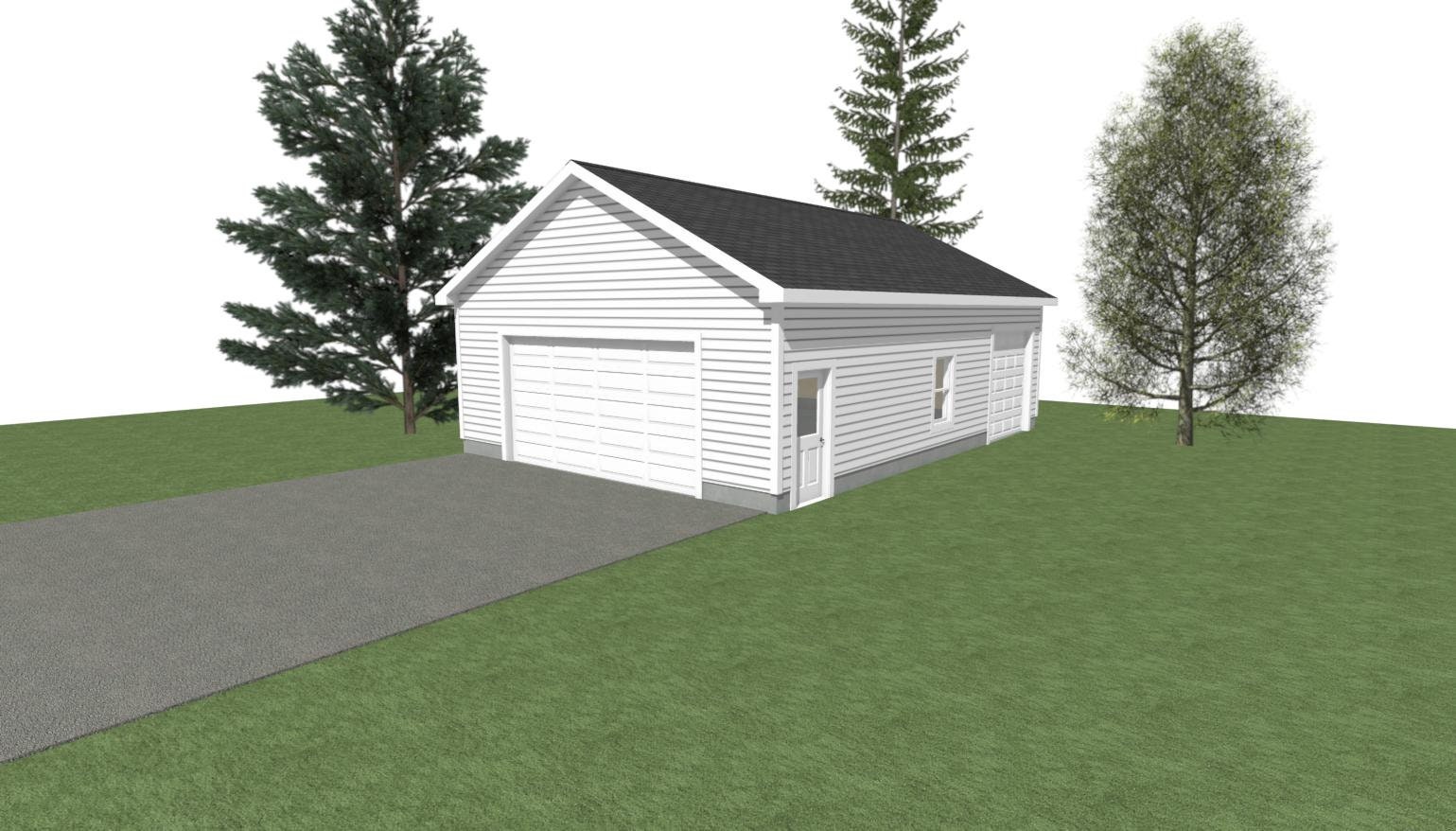 2-car Garage Plans: 26 X 36, 10' Wall, the ELM (digital Download) - Etsy